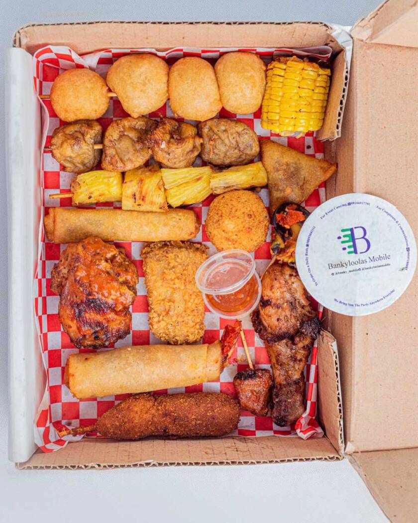 Variety Box - Bankyloolas - Grills, Smallchops, Finger Foods and Events